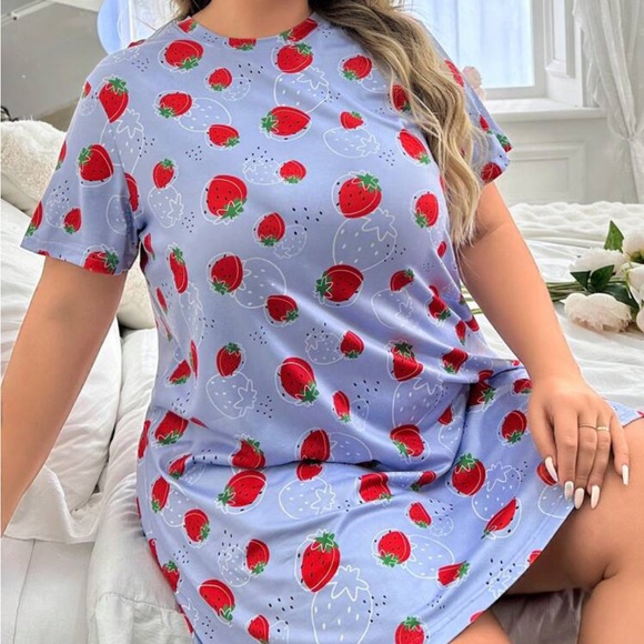 Rebellious Rose | Intimates & Sleepwear | Plus Size Womens Strawberry ...